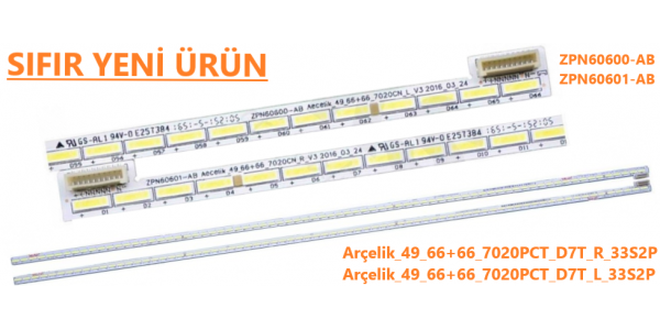 Beko B49L 9782 5AS, ZPN60600-AB, ZPN60601-AB, panel ledleri, Led bar